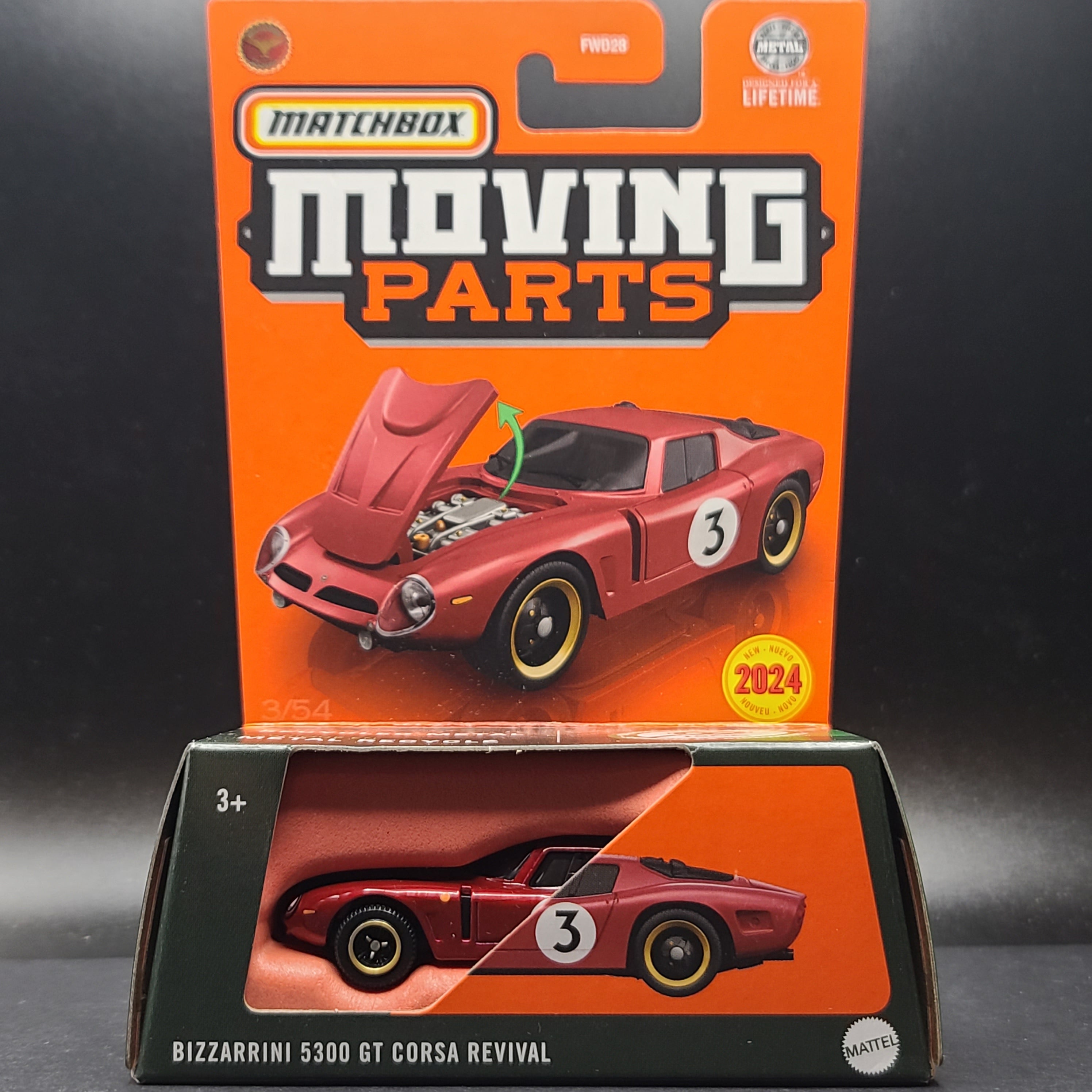 Matchbox Bizzarrini 5300 GT Corsa Revival (2024 Moving Parts Mix 5)