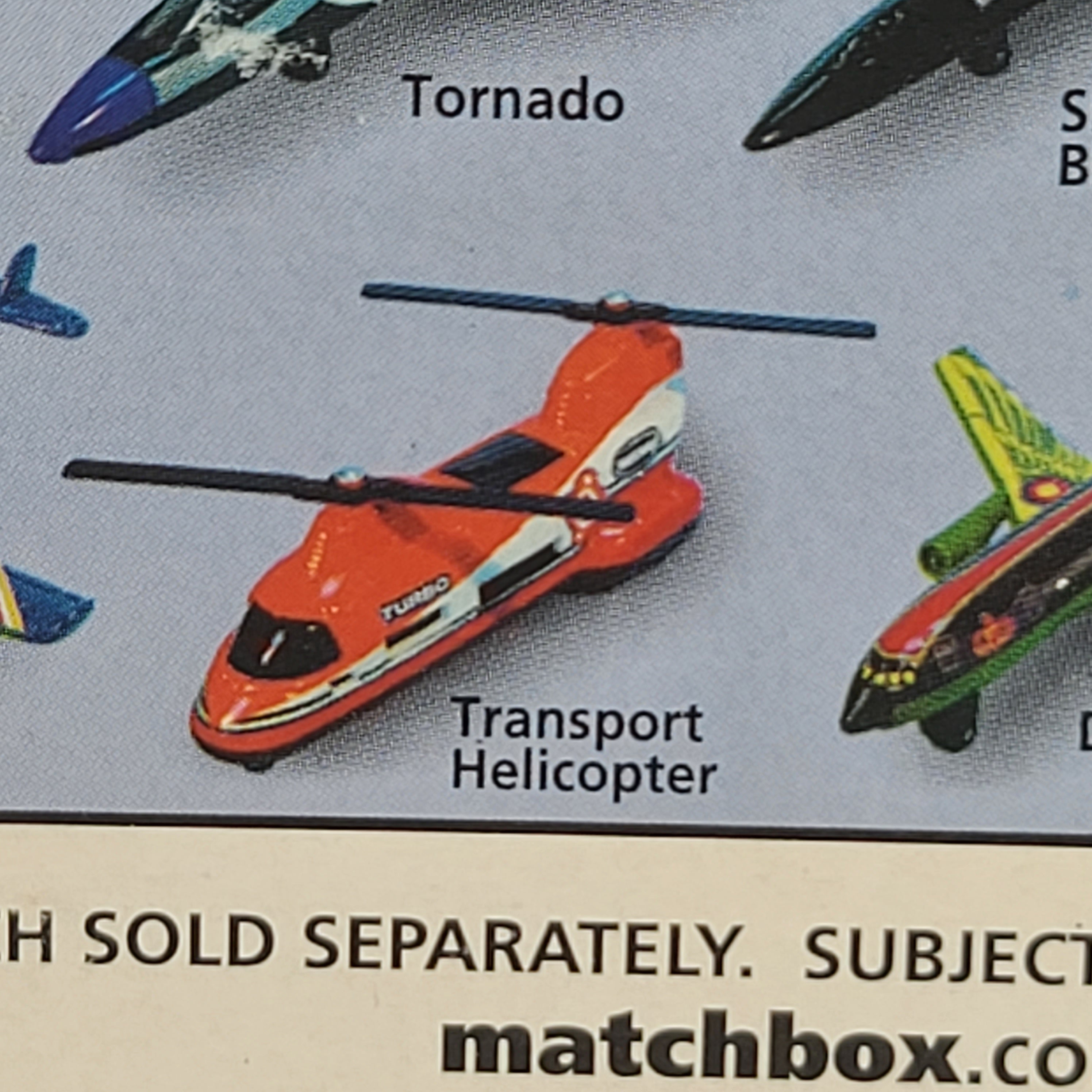 Matchbox Transport Helicopter (2002 MBX Skybusters)