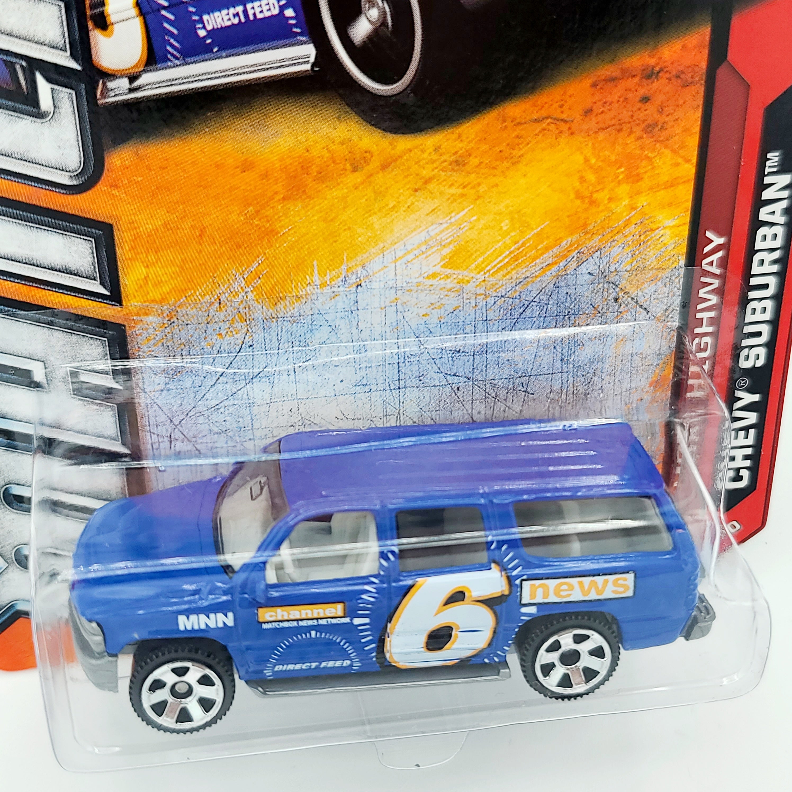 Matchbox '00 Chevy Suburban "Channel 6 News" (2012 MBX Basic - Highway
