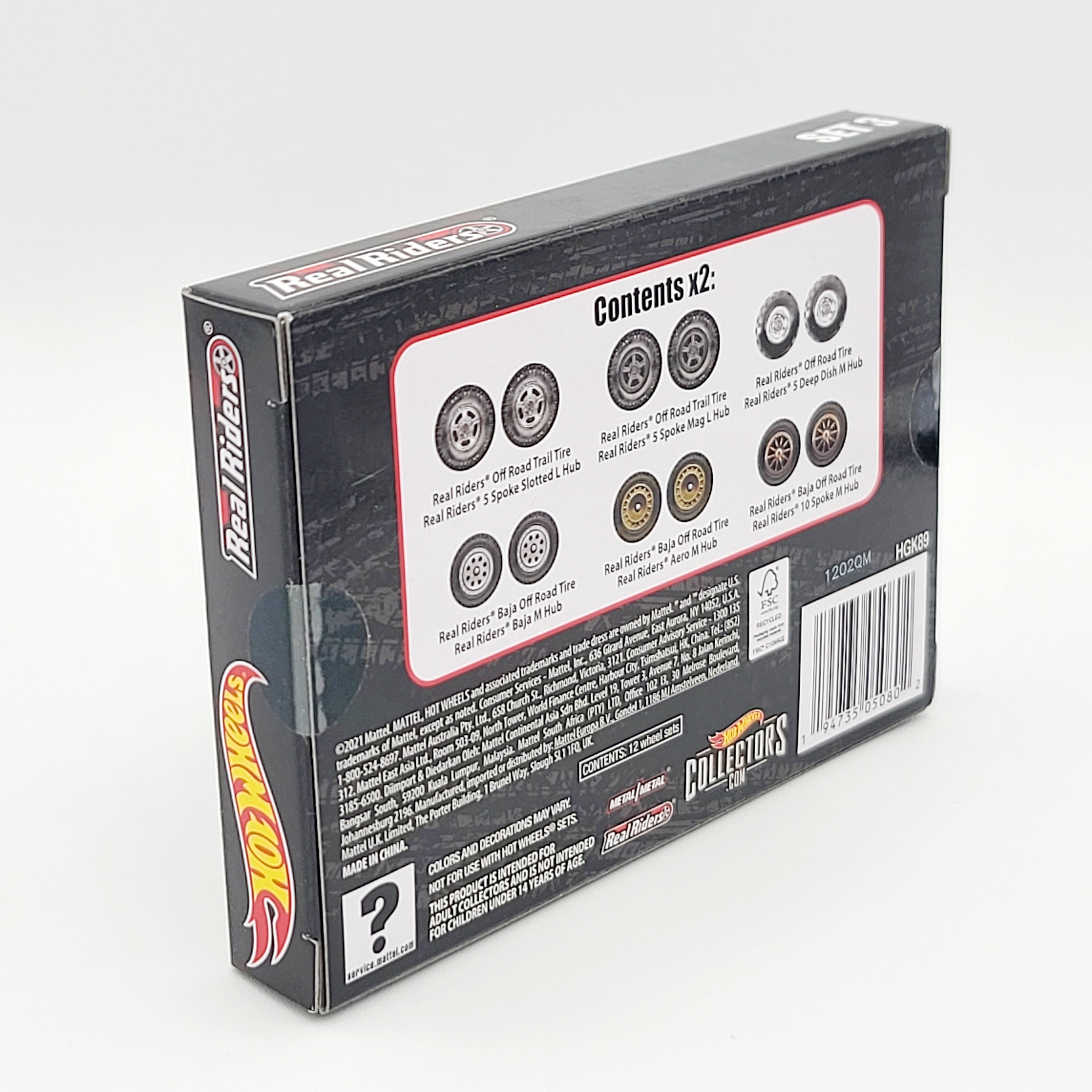 Hot Wheels Real Riders Wheels Pack - Set 3 (2021 RLC Red Line Club Exc