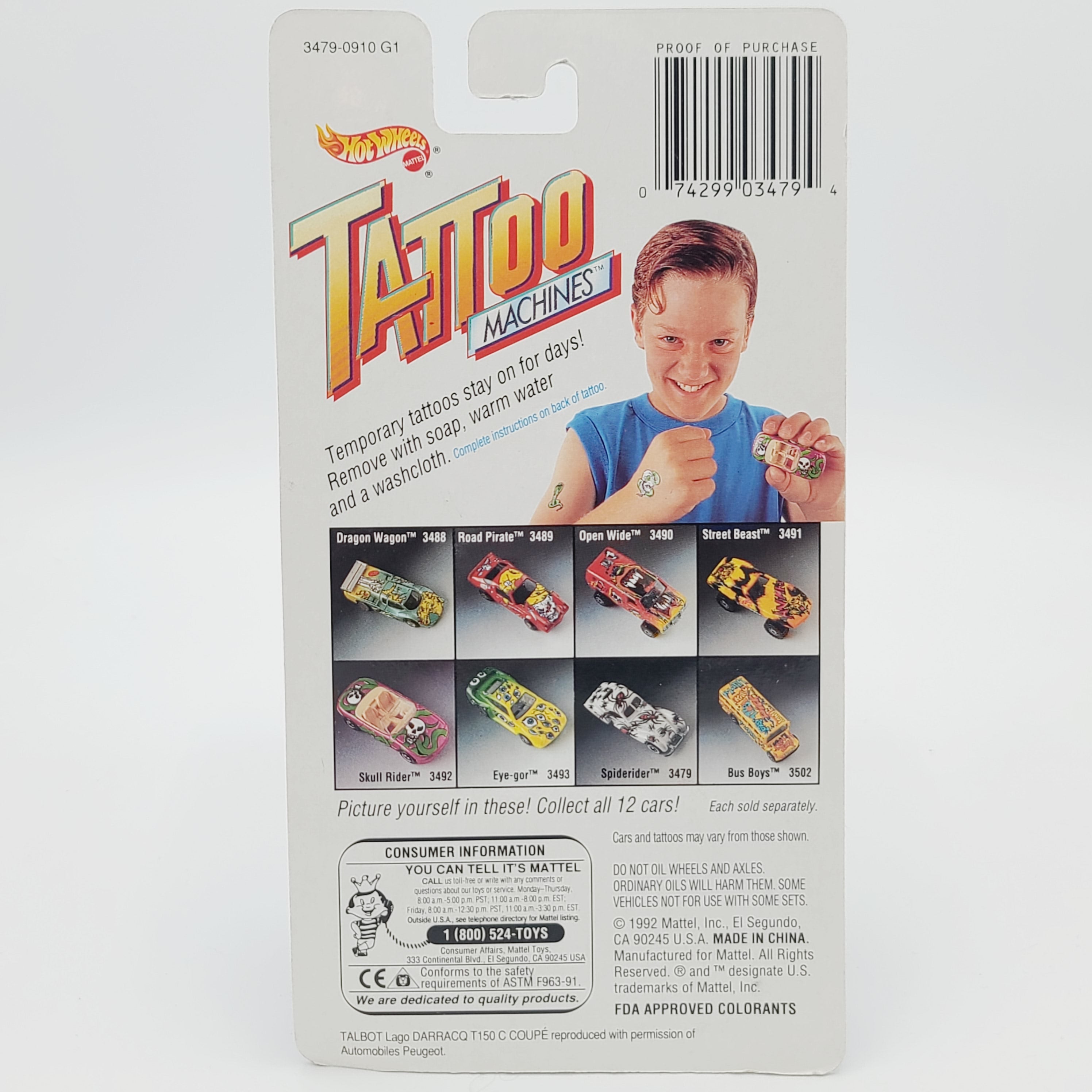 Hot Wheels Talbot Lago Spiderider, Blackwall (1992 HW Tattoo Machines)