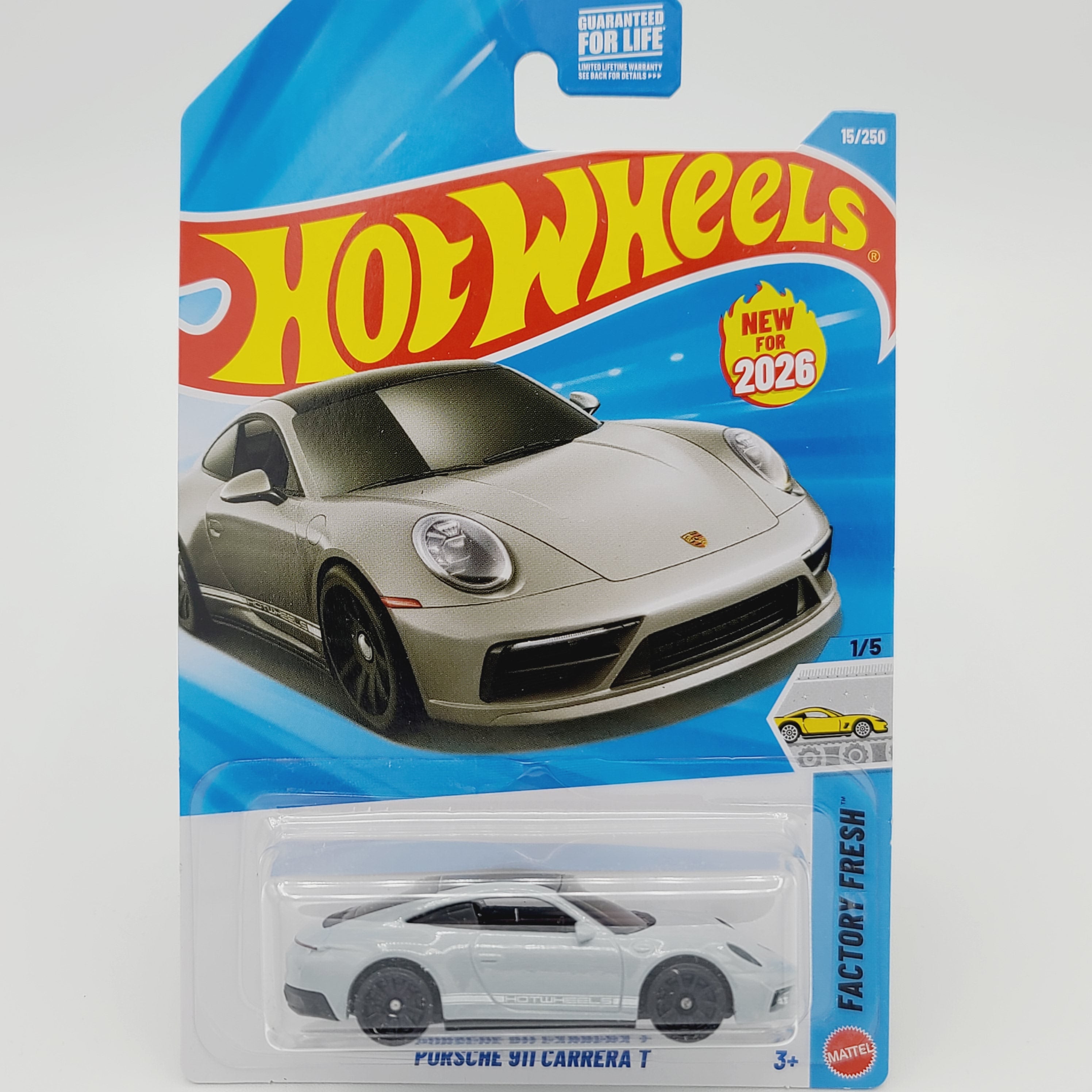 Hot Wheels Porsche 911 Carrera T (2026 HW Basic Case A - Factory Fresh