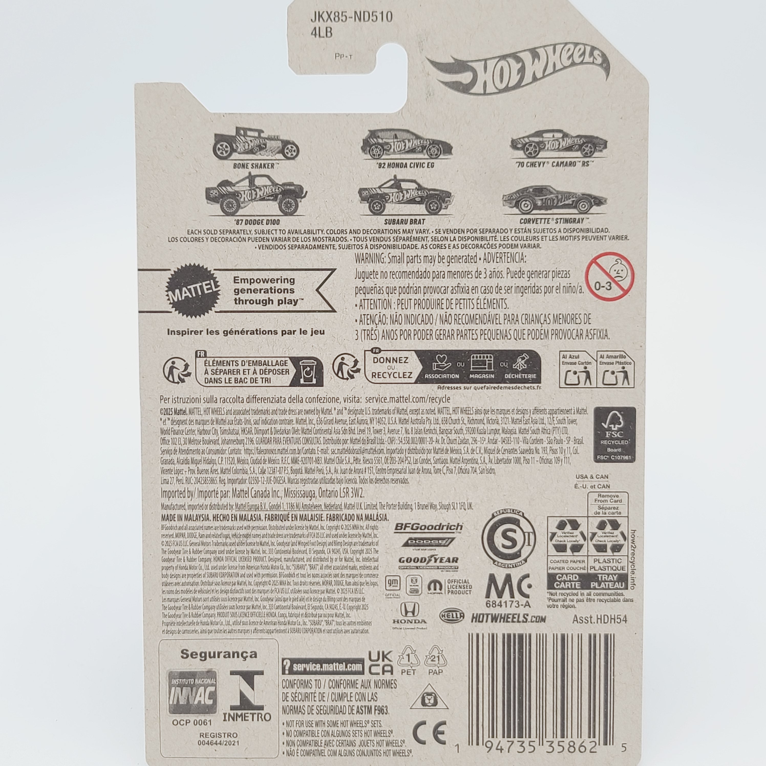 Hot Wheels '70 Chevy Camaro RS (2026 Pearl & Chrome 58th Anniversary M