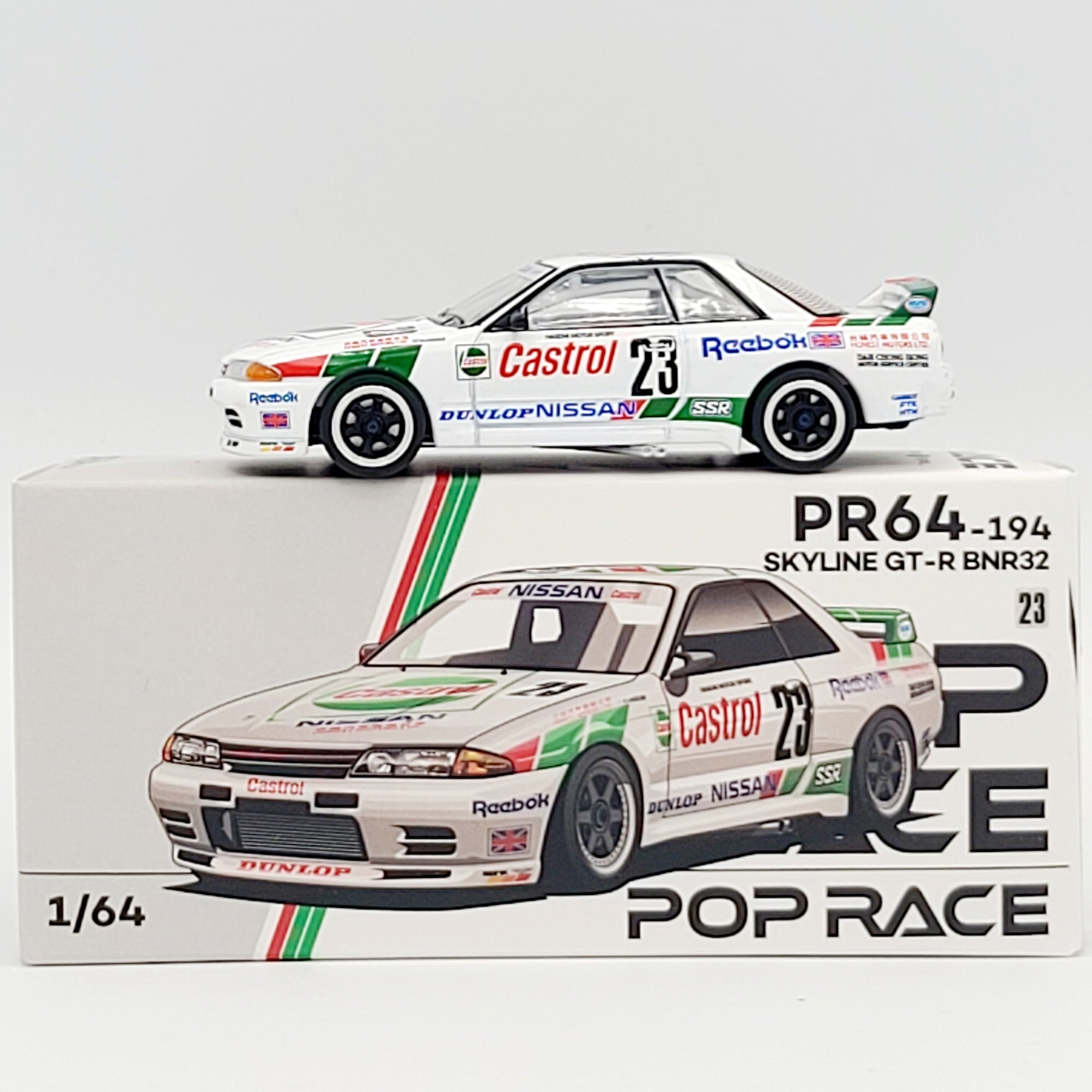 Pop Race Nissan Skyline GT-R R32 - 1:64, Castrol Oil (2025 Limited Edi