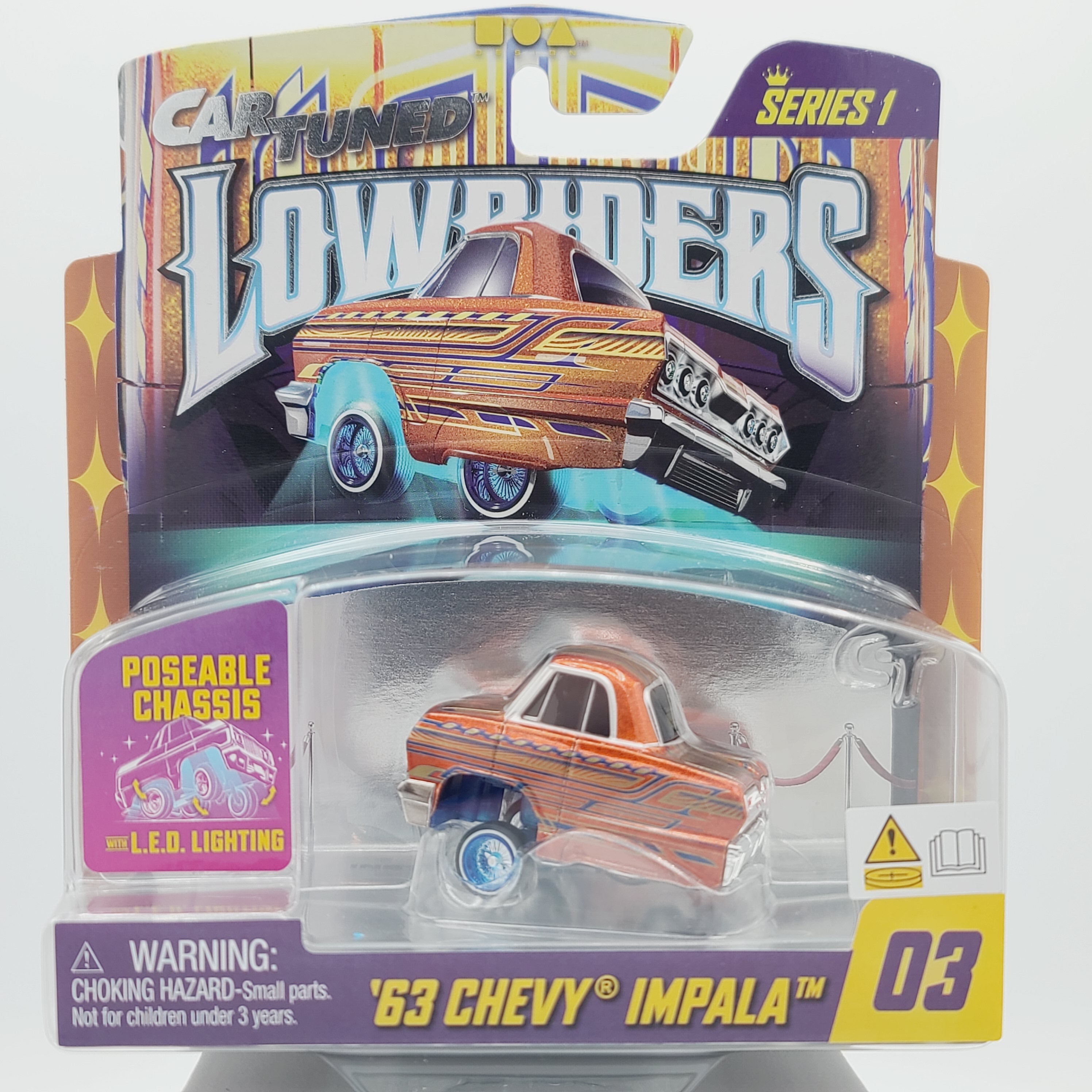 MGA Car Tuned '63 Chevy Impala (2025 Lowriders Show Glow Series 1)