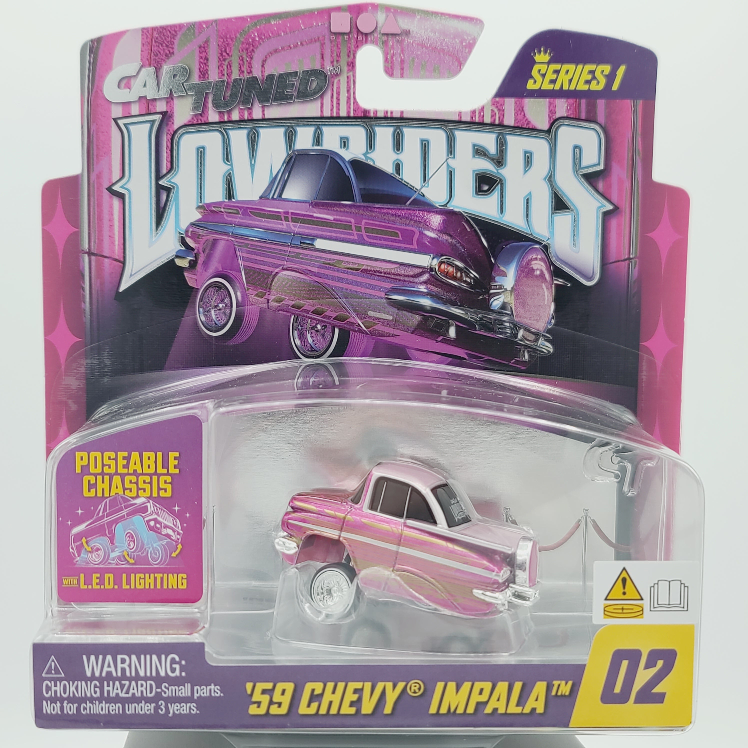 MGA Car Tuned '59 Chevy Impala (2025 Lowriders Show Glow Series 1)