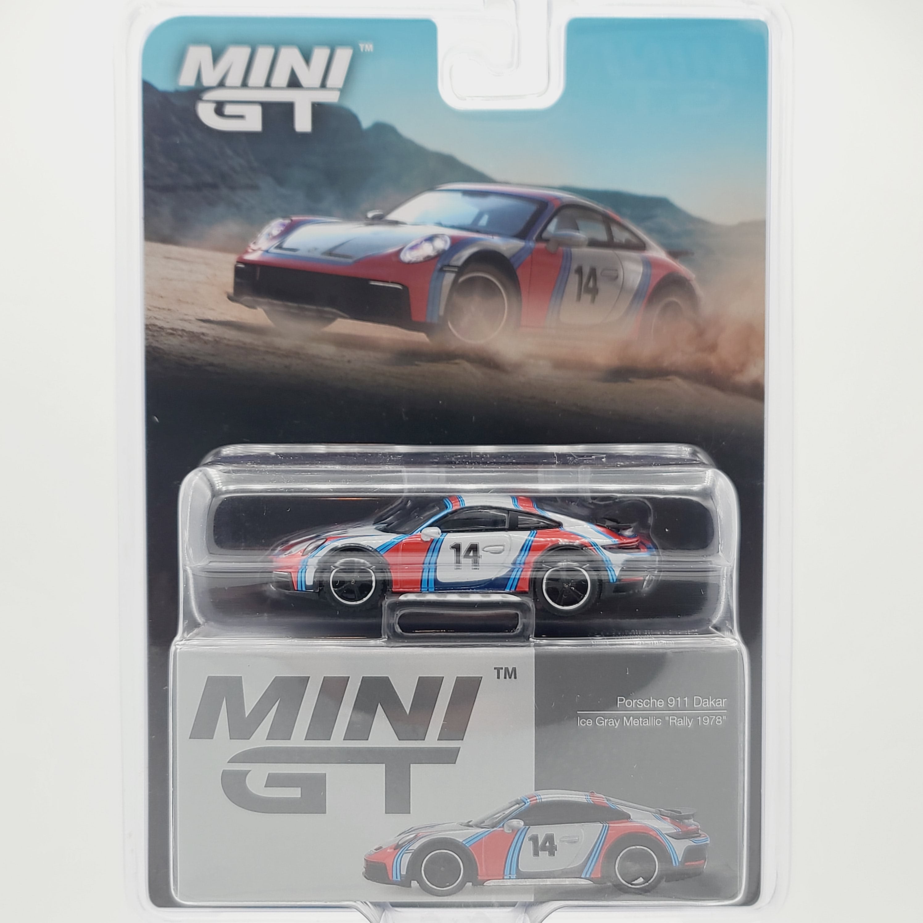 Mini GT Porsche 911 Dakar - 1:64, Ice Grey "Rally 1978" (2025 Limited