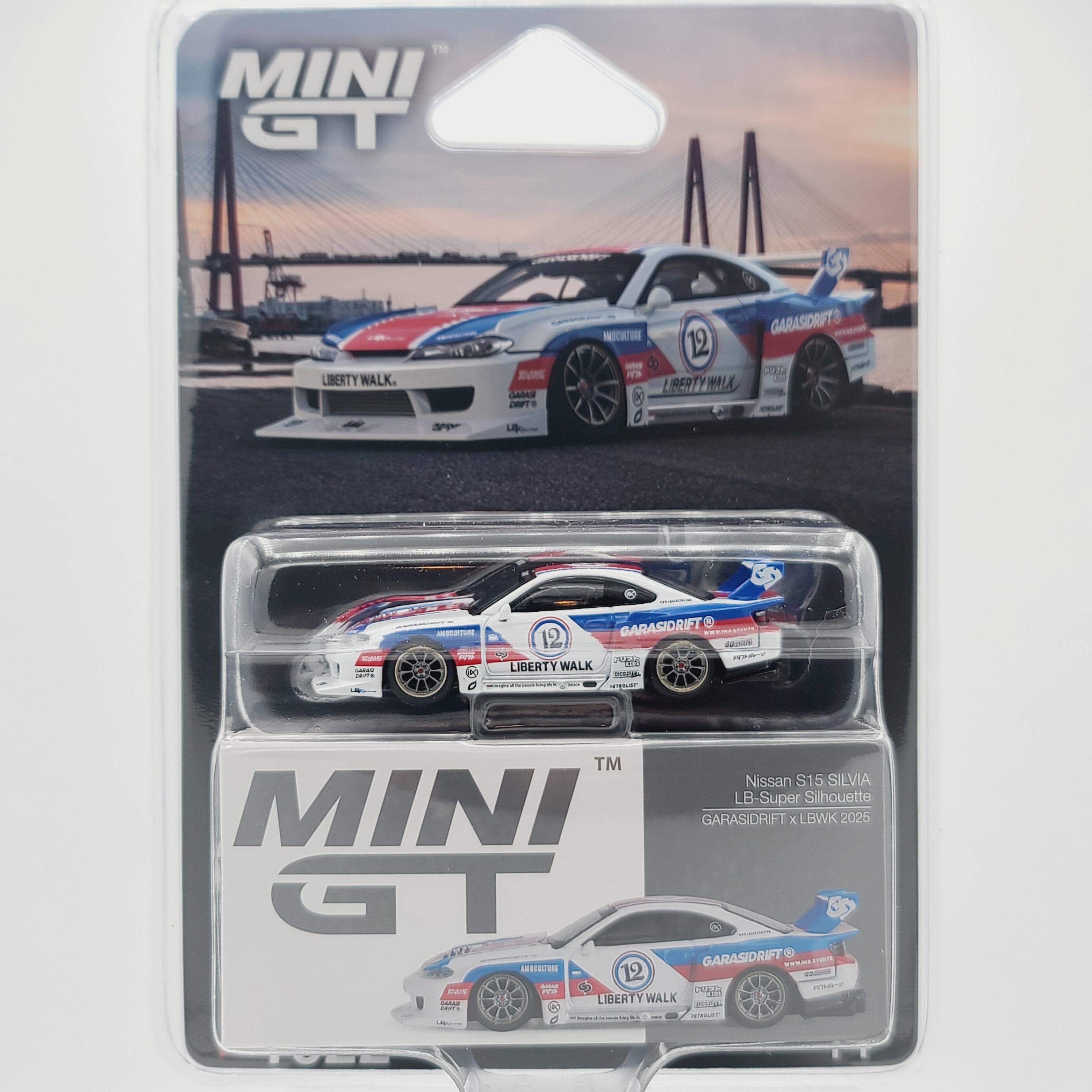 Mini GT Nissan S15 Silvia LB-Super Silhouette - 1:64, Garasidrift×LBWK