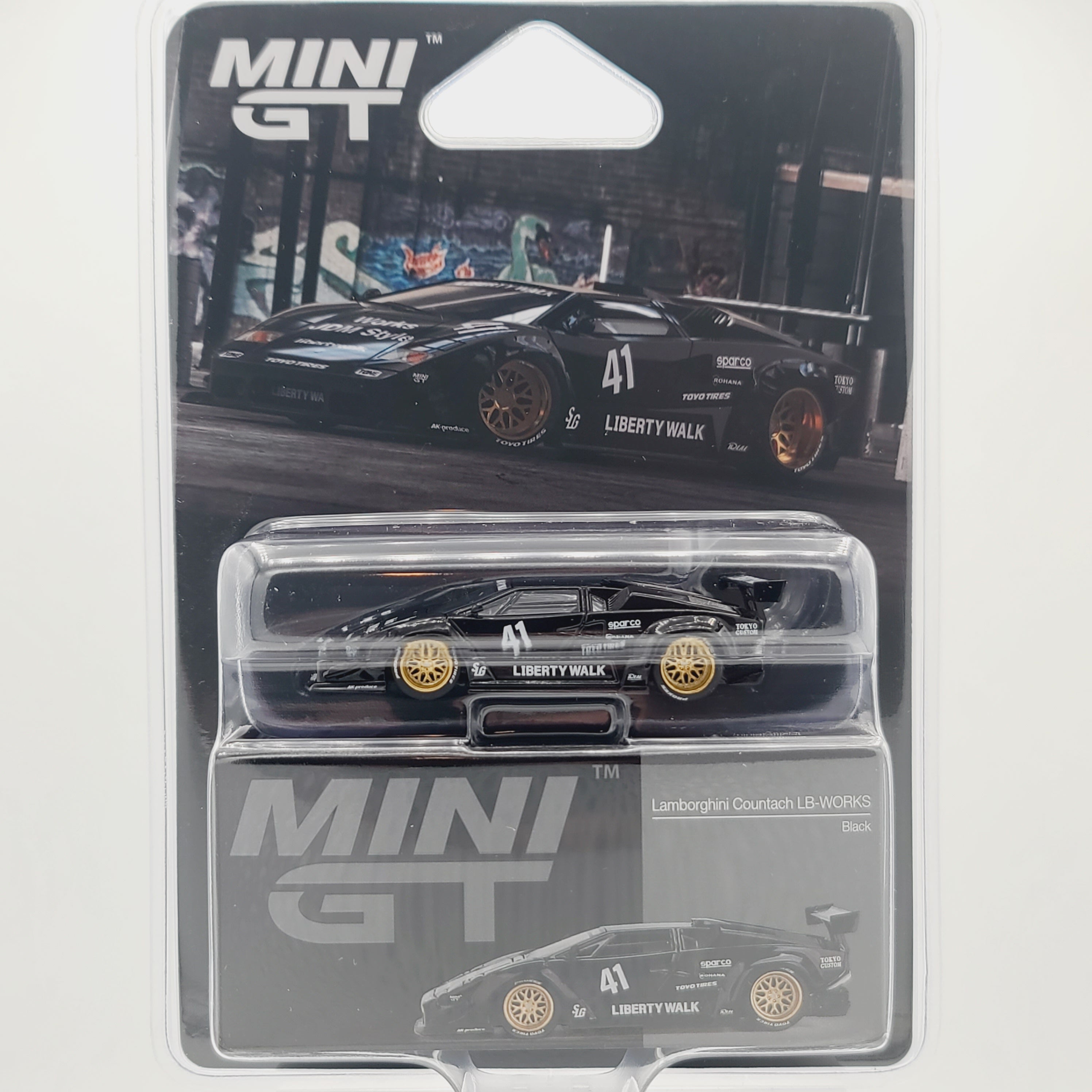 Mini GT Lamborghini Countach LB-Works - 1:64, Black (2025 Limited Edit