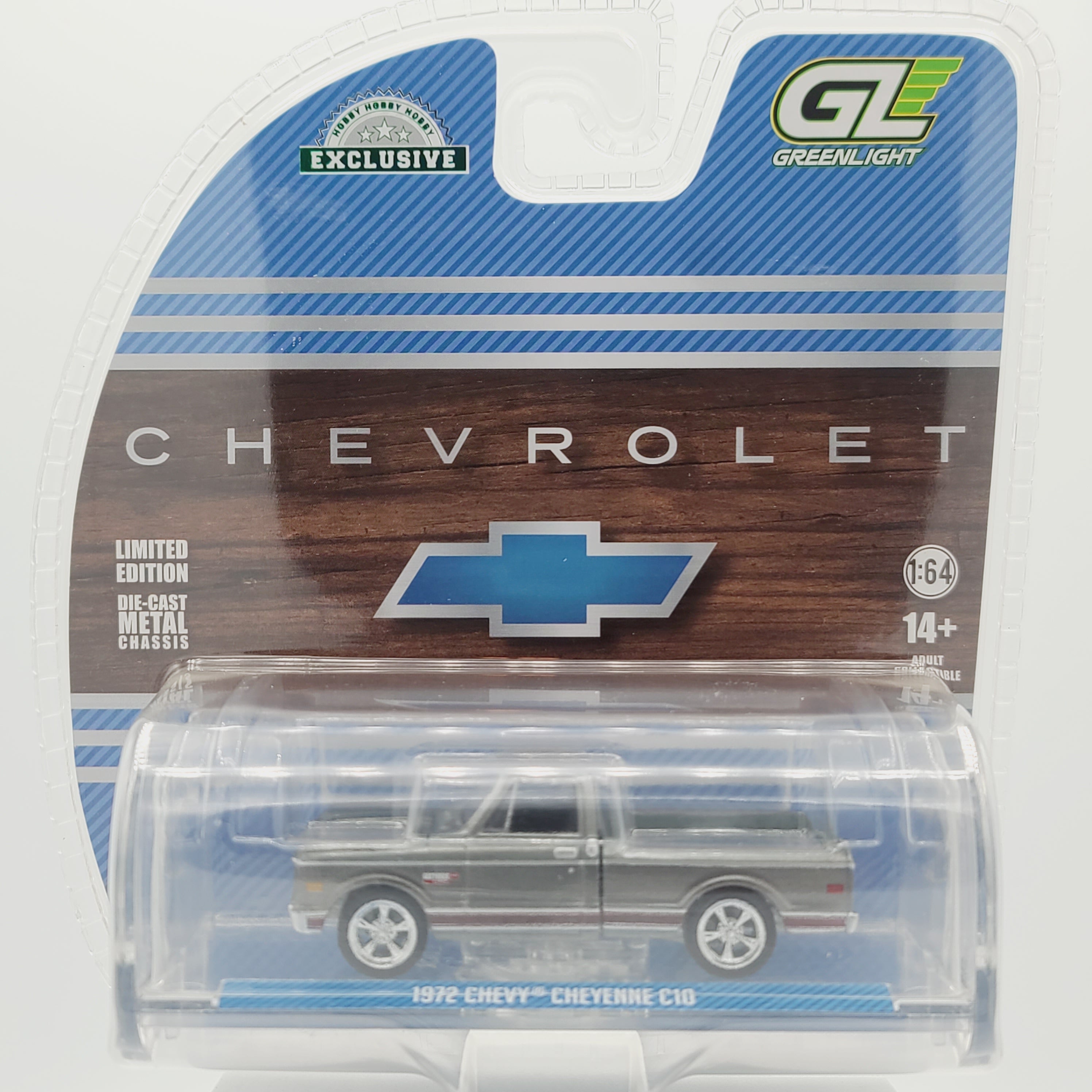 GreenLight - CHASE, RAW - '72 Chevy Cheyenne C10 Short Bed - 1:64, Ele