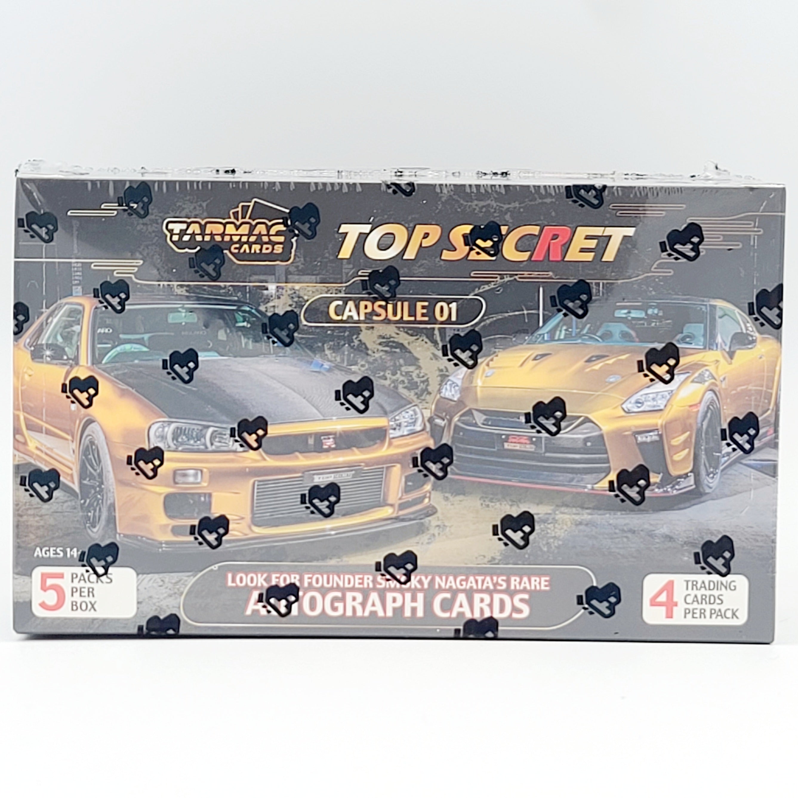 Tarmac Works Trading Cards - Top Secret Capsule 01 - Box (5 Packs, 20