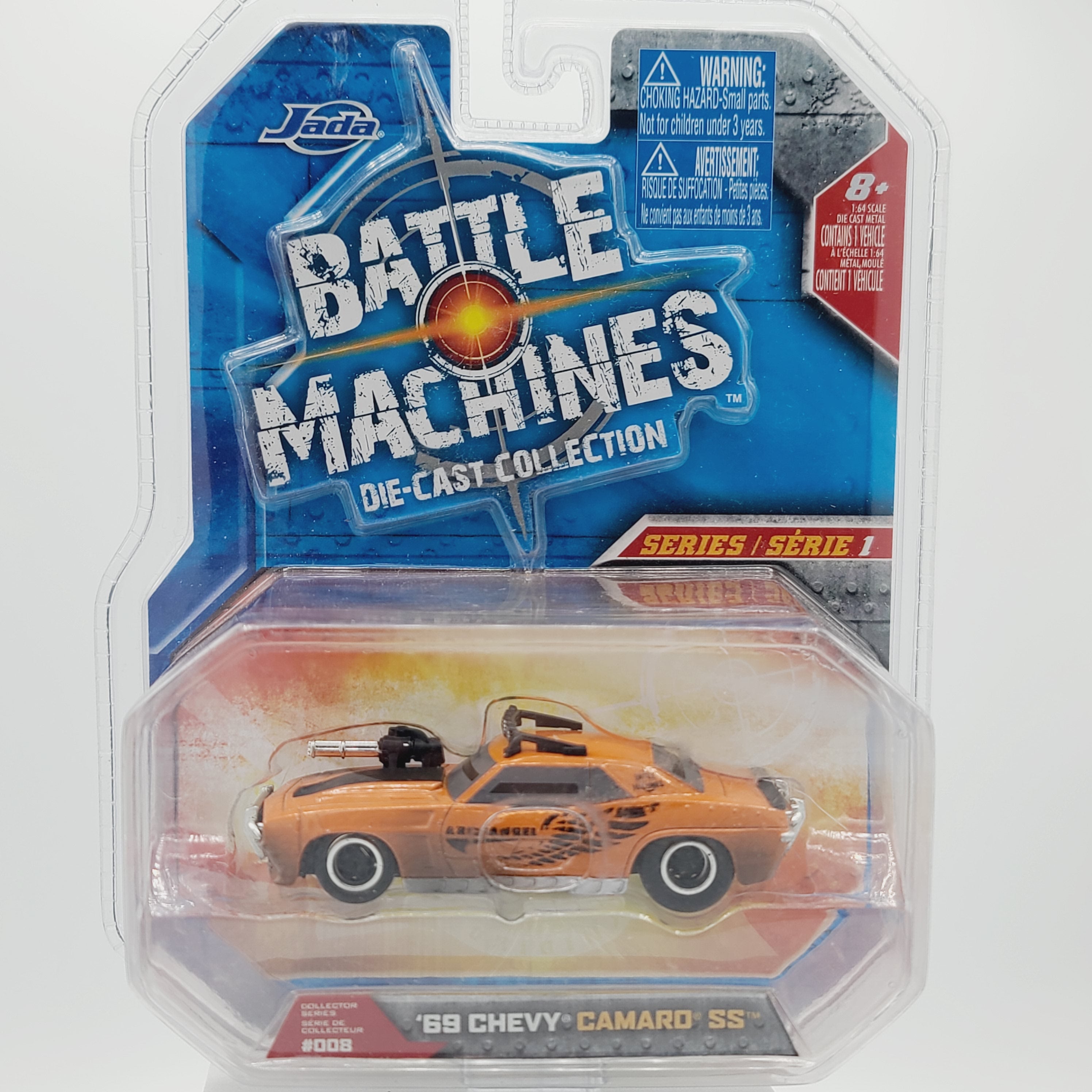 Jada Toys '69 Chevrolet Camaro SS - 1:64, Orange (2009 Battle Machines