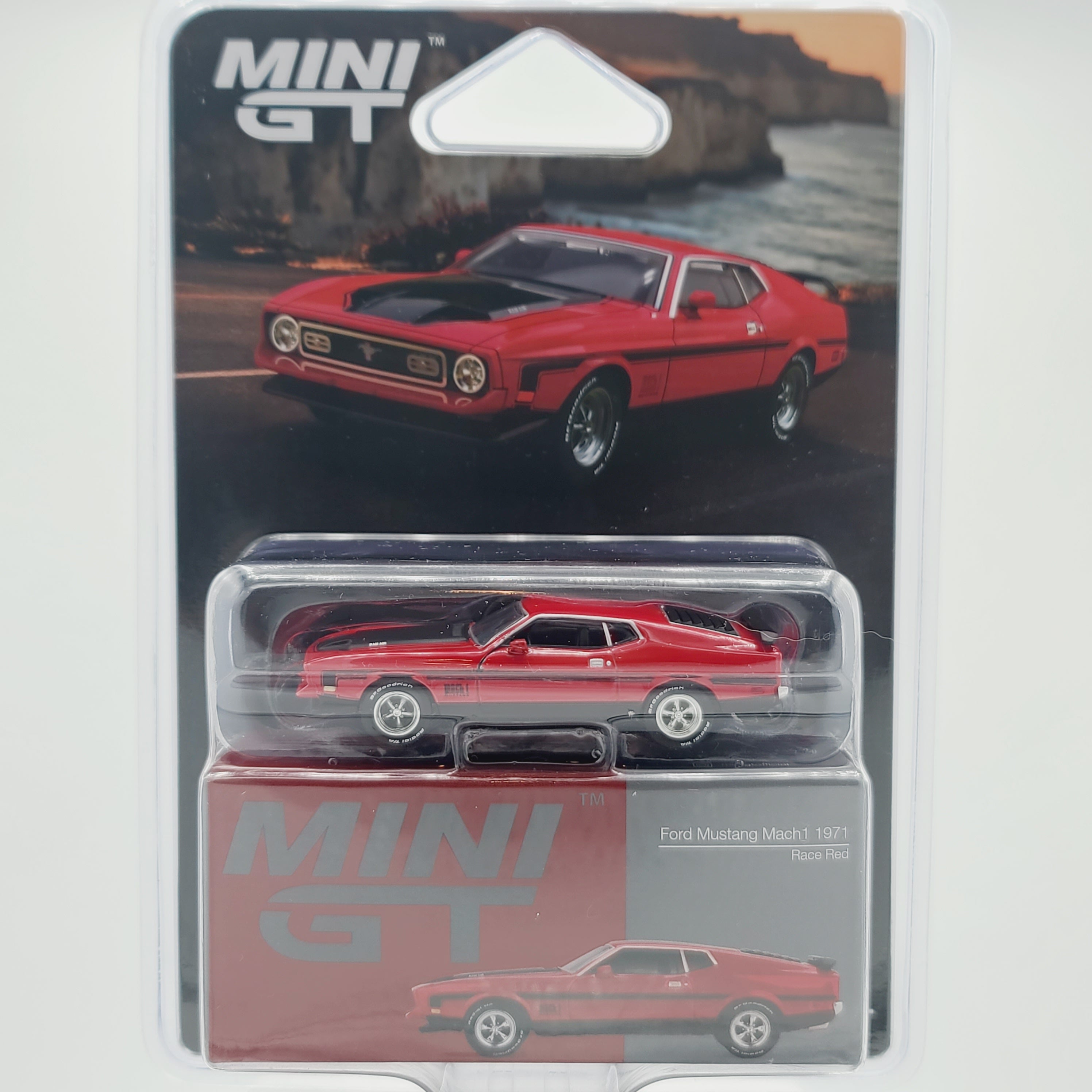 Mini GT '71 Ford Mustang Mach 1 - 1:64, Racing Red (2026 MiJo Exclusiv